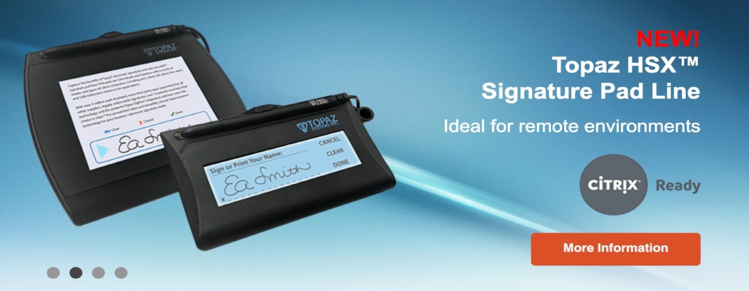 Topaz Signature Pads Dubai, Topaz distributor UAE | ID Vision - Leading ...